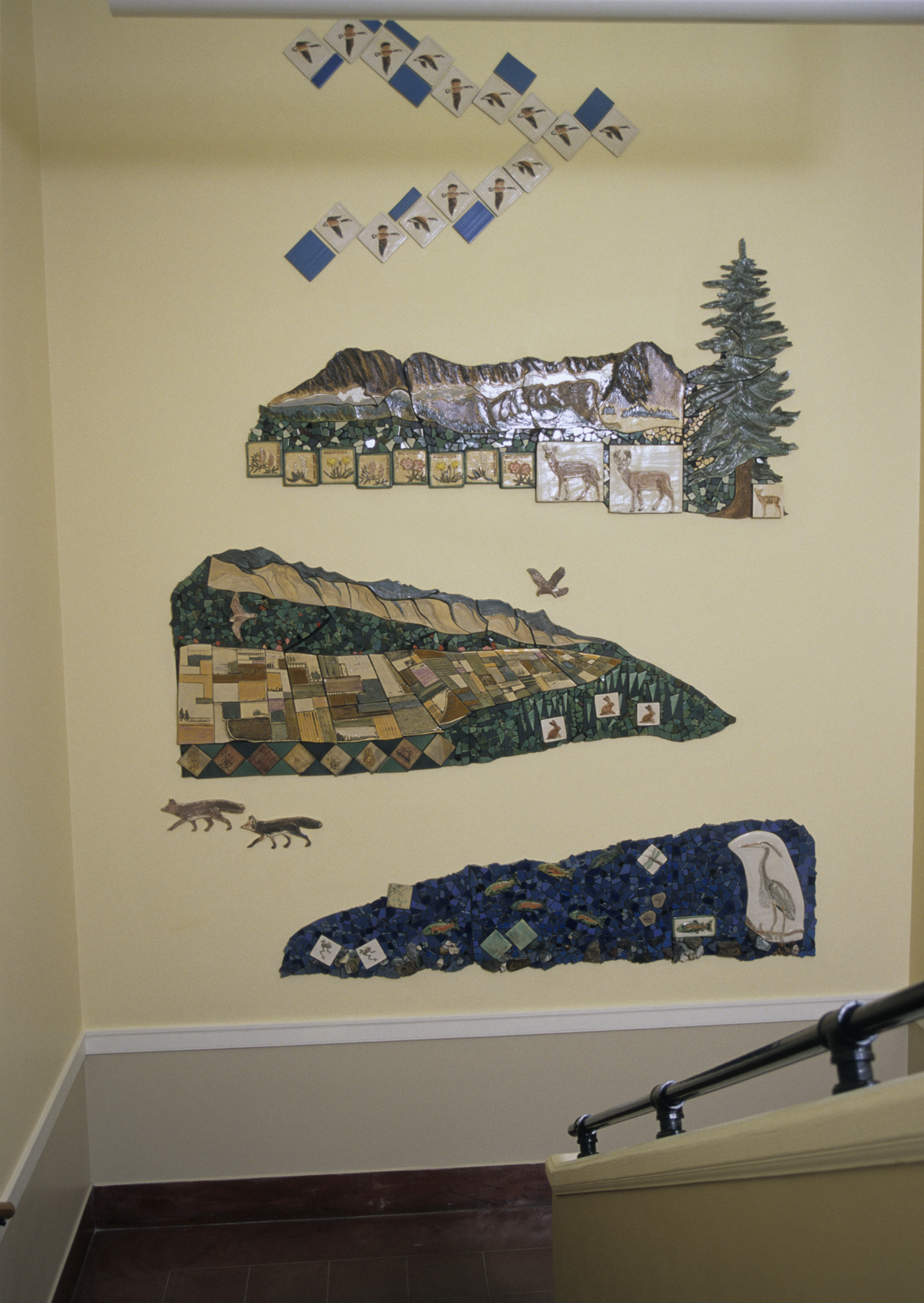 Ackerman Hall Tile Mural in La Grande, OR