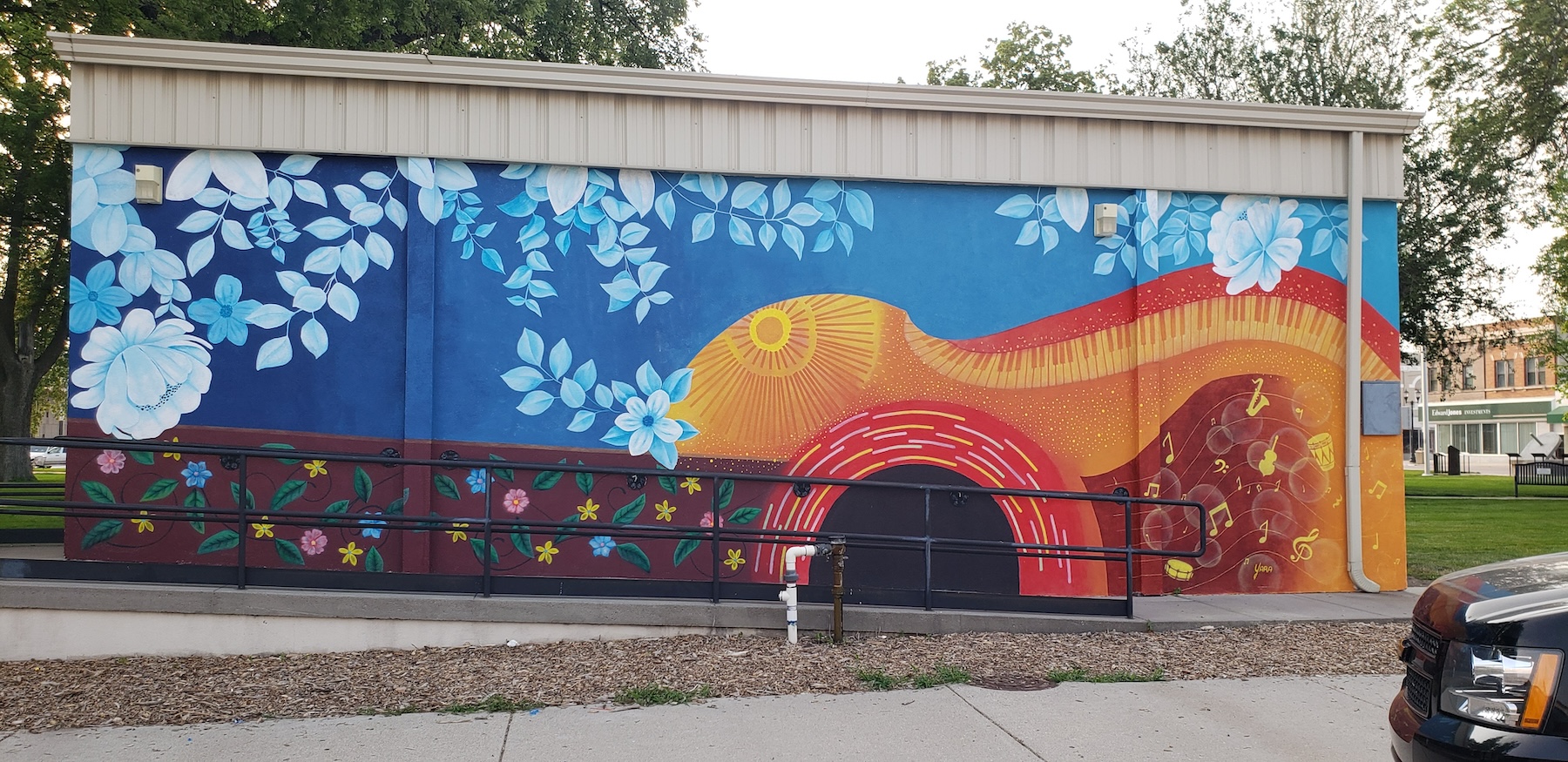 Bandshell Mural in Columbus, NE
