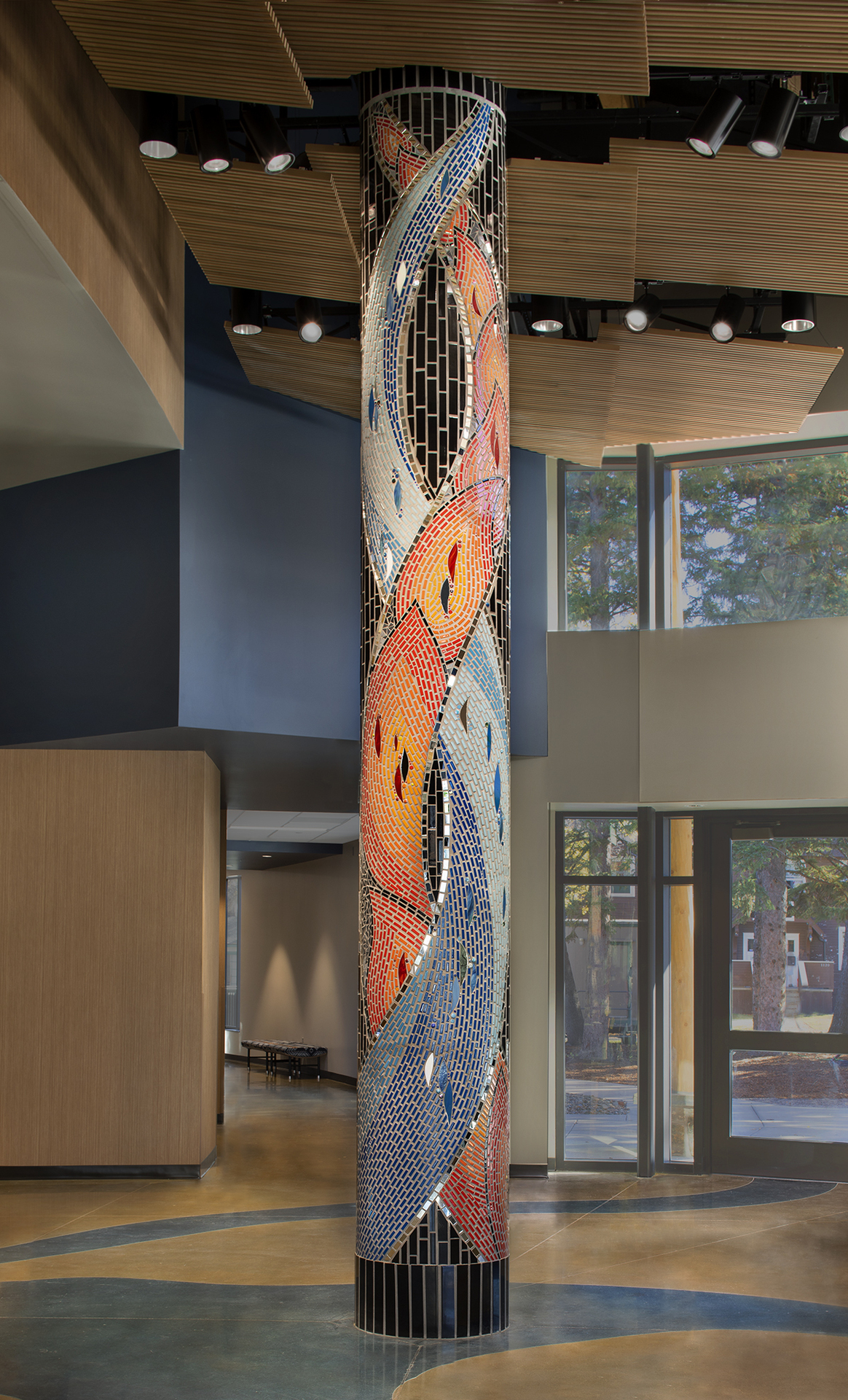 Water Fire Glass Artwork