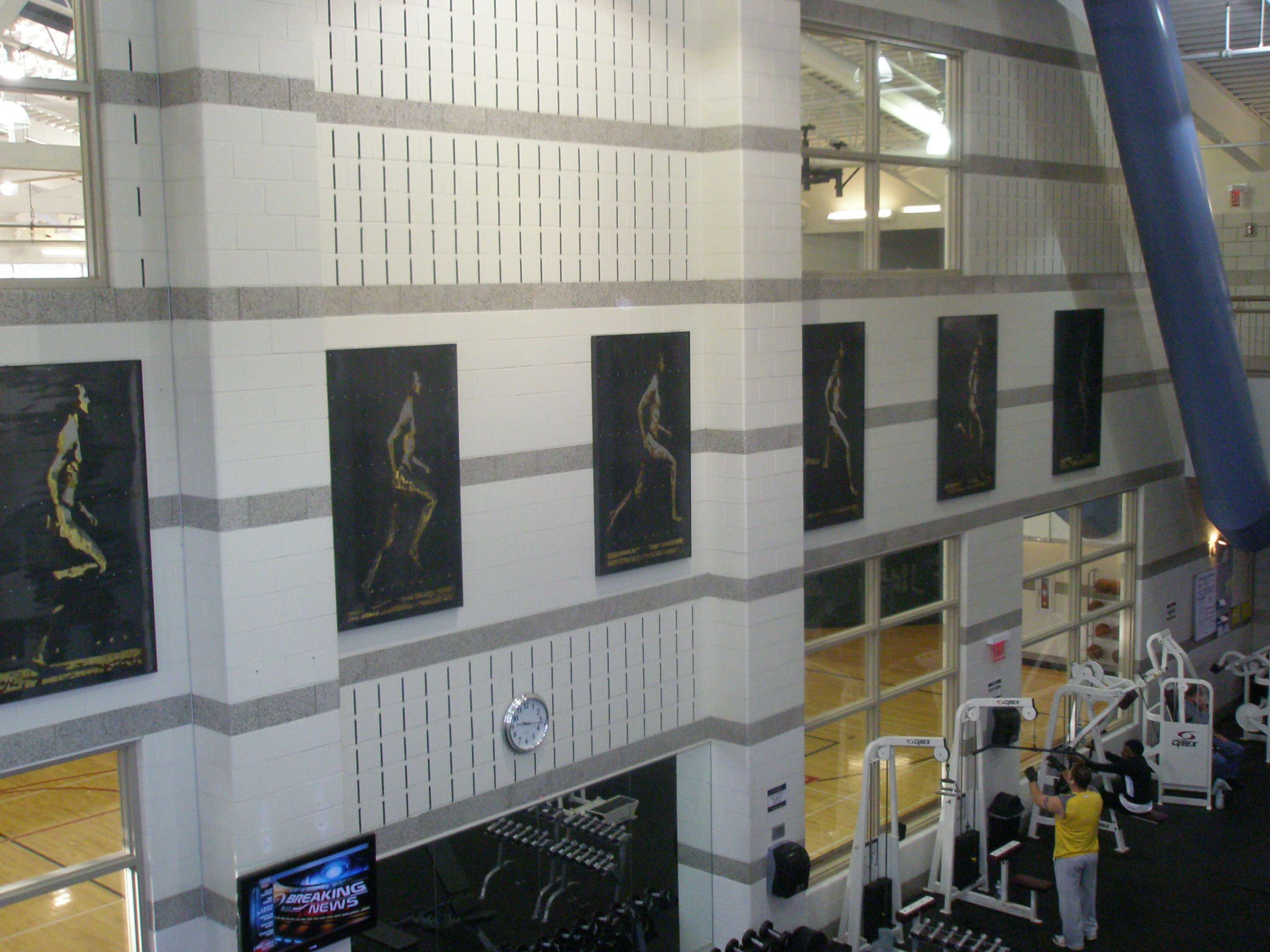 Running Man Frieze (after Muybridge) in Dublin, OH