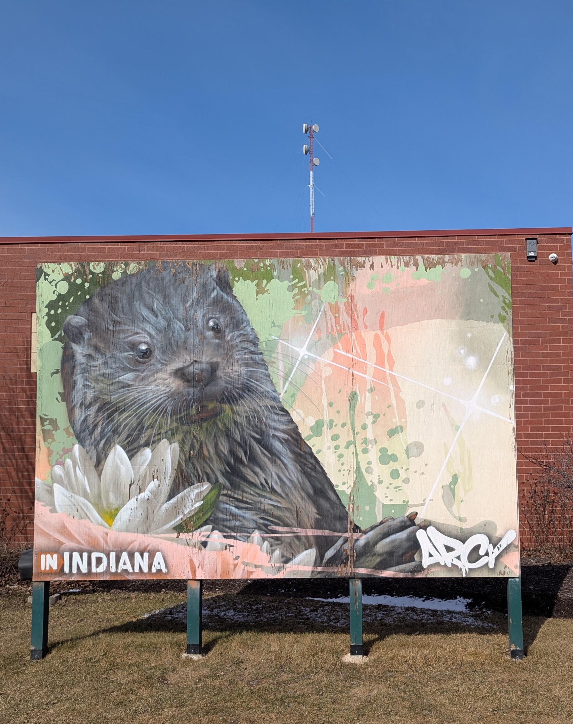 Indiana Dunes Indigenous Cultural Trail Mural in Porter, IN