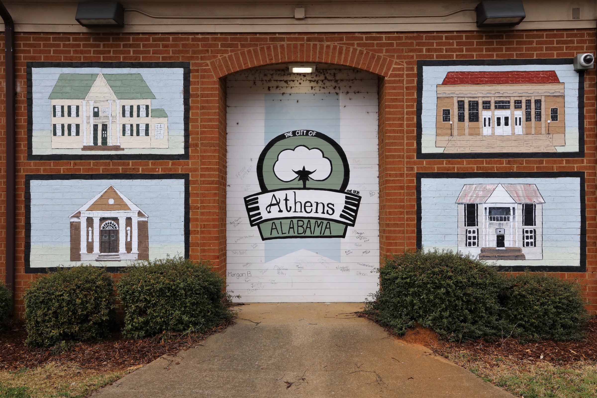 Iconic images of Athens for bicentennial in Athens, AL