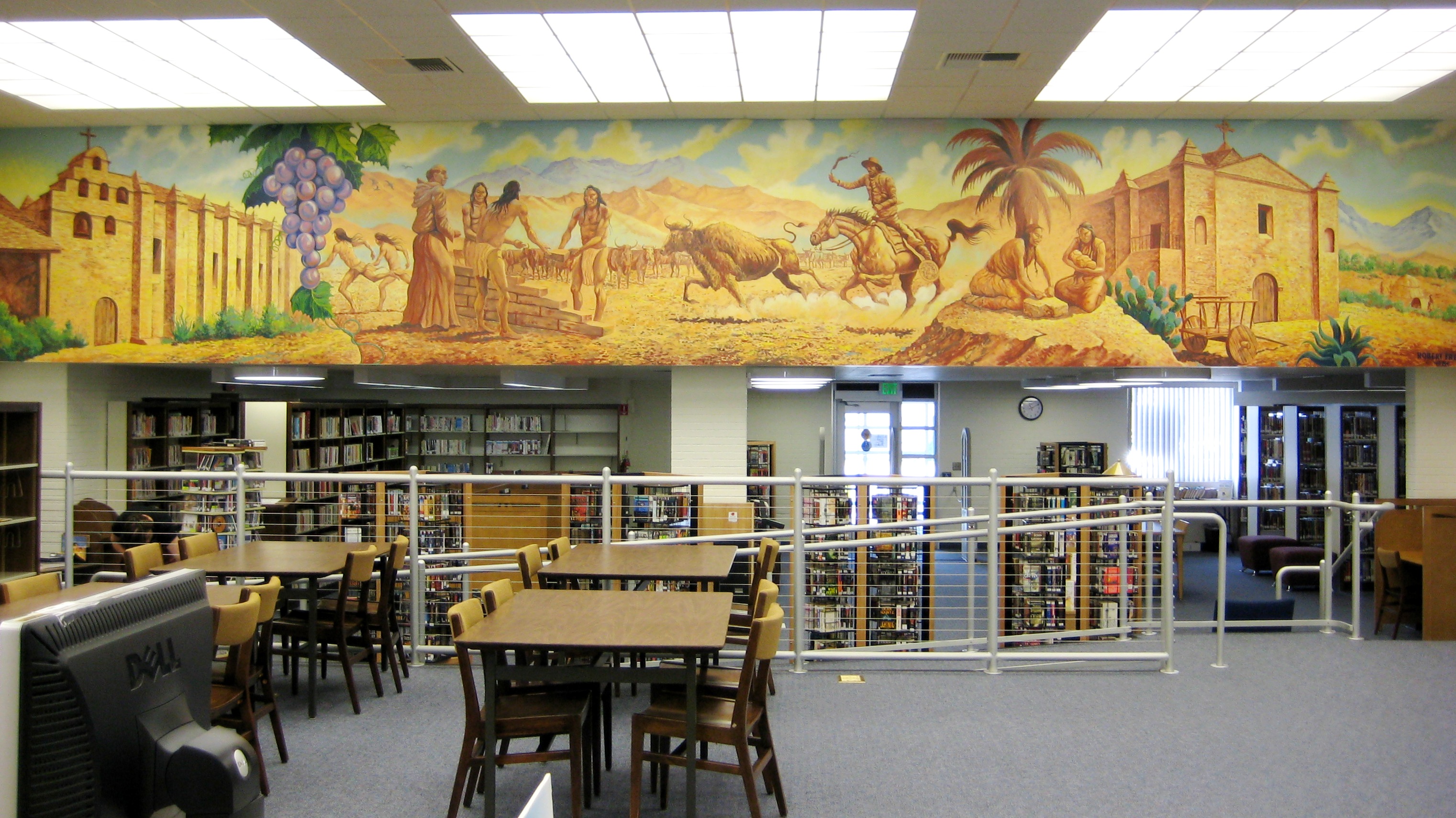 San Gabriel Library Mural In San Gabriel Ca