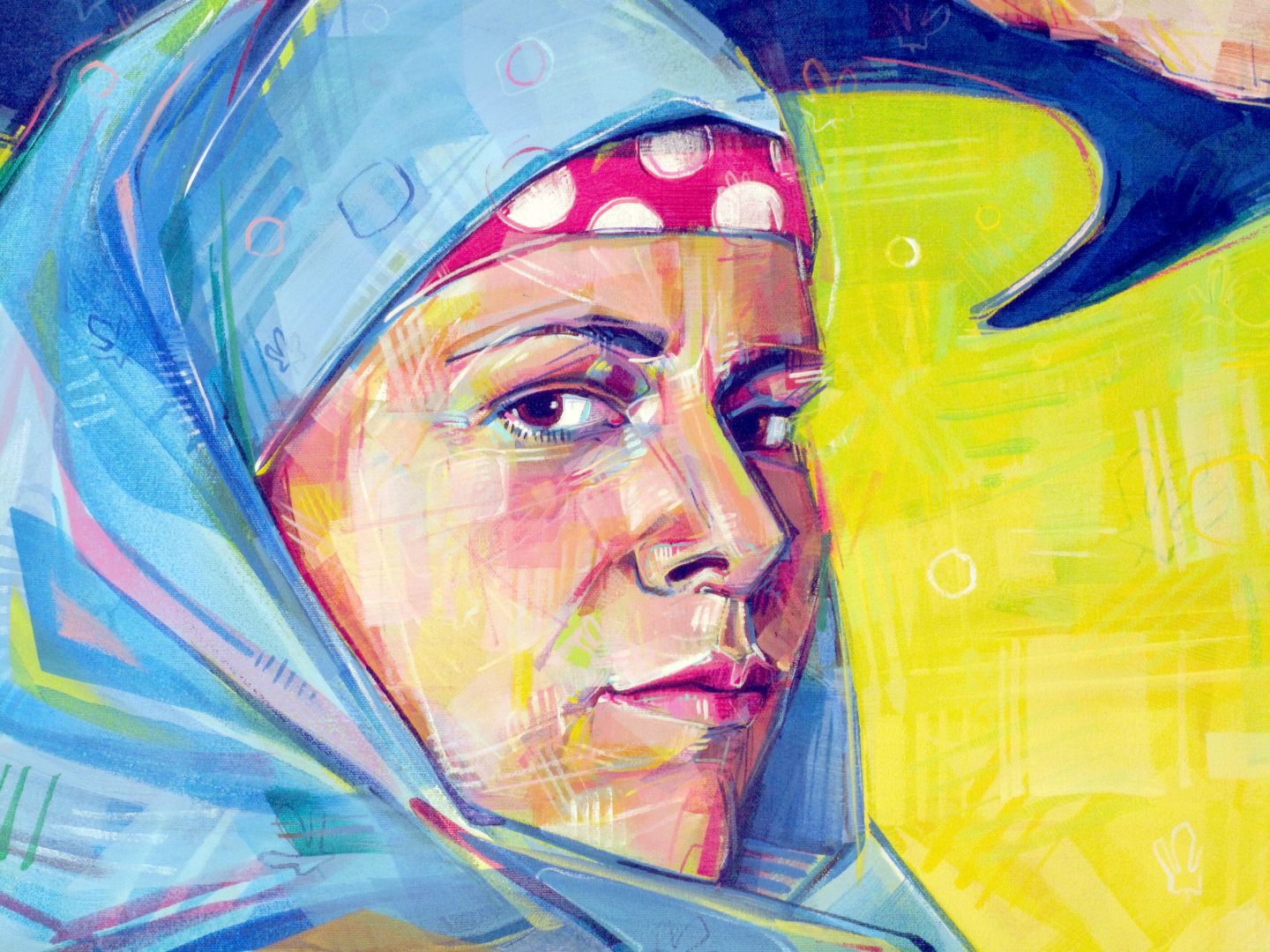 Raha the Riveter (Iranian-German-American, in Portland, OR