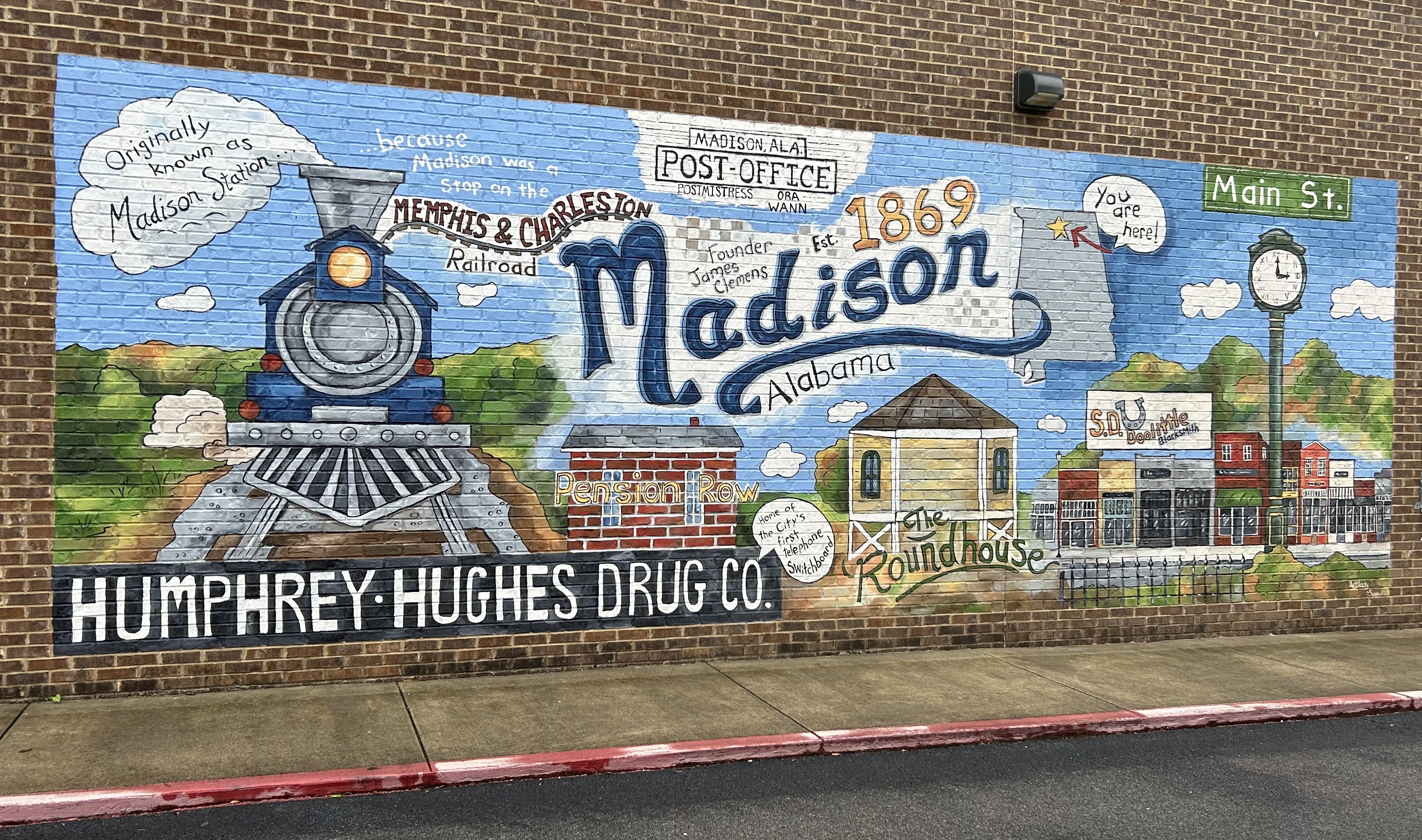 Madison Station Mural in Madison, AL