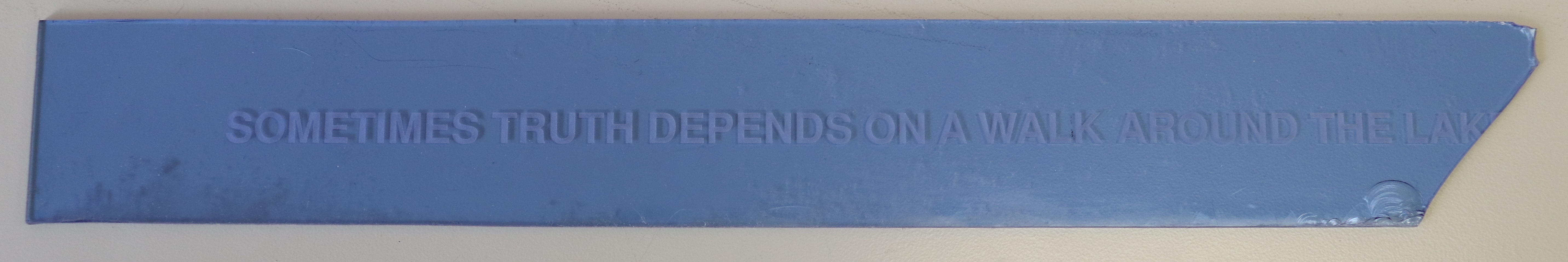 Blue Stained Glass Text in Trenton, NJ