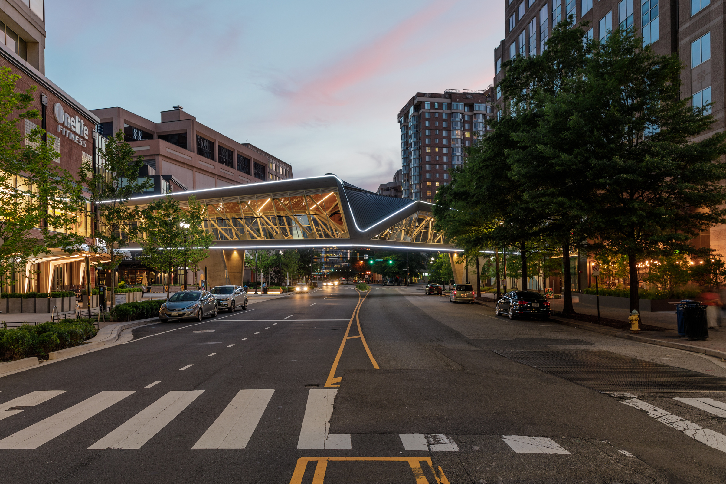 Ballston Quarter Pedestrian Bridge in Arlington, VA