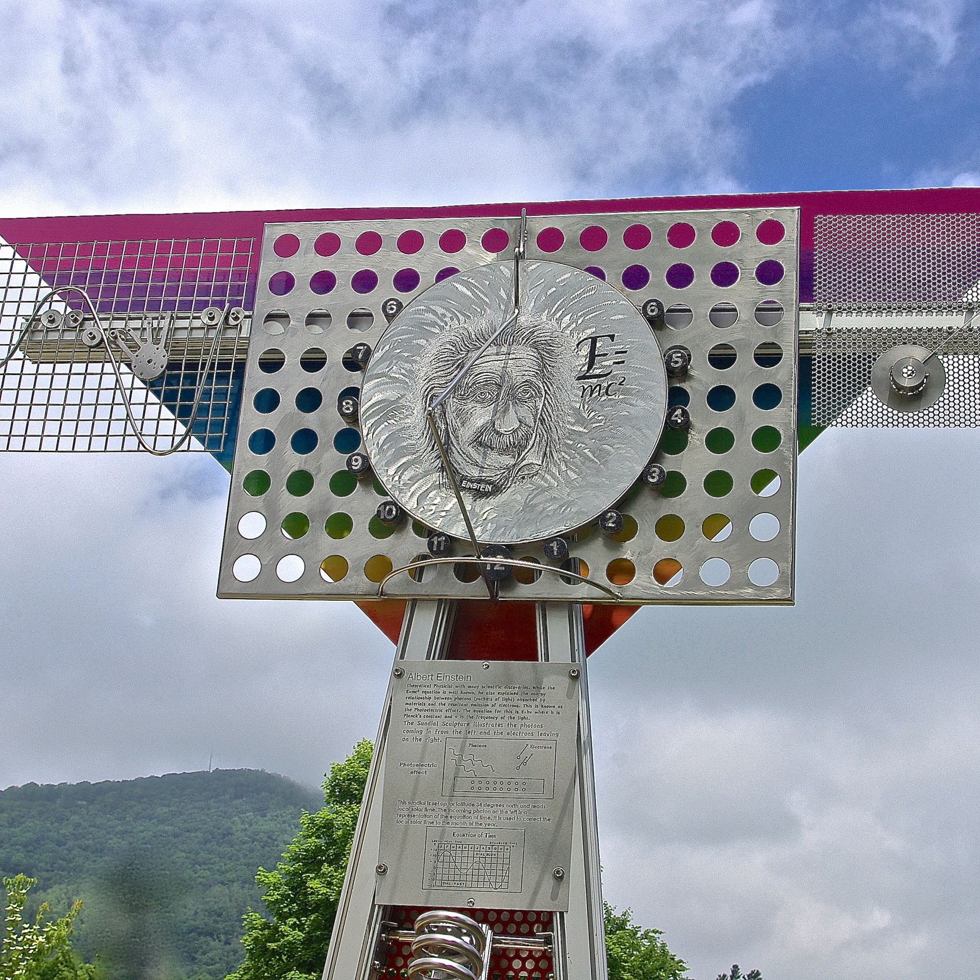 Einstein Sundial in Boone, NC