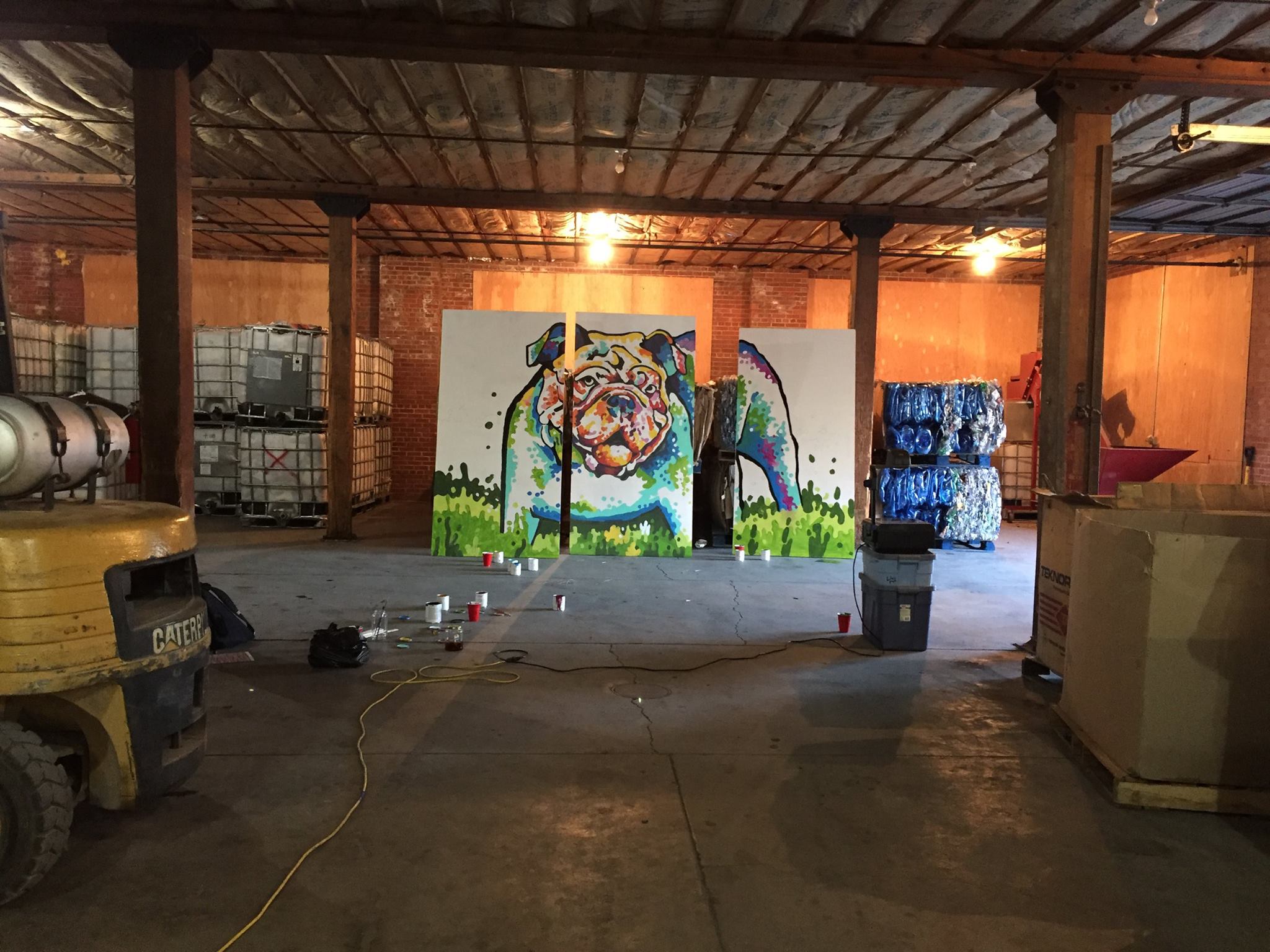 Bulldog Mural in Alliance, NE