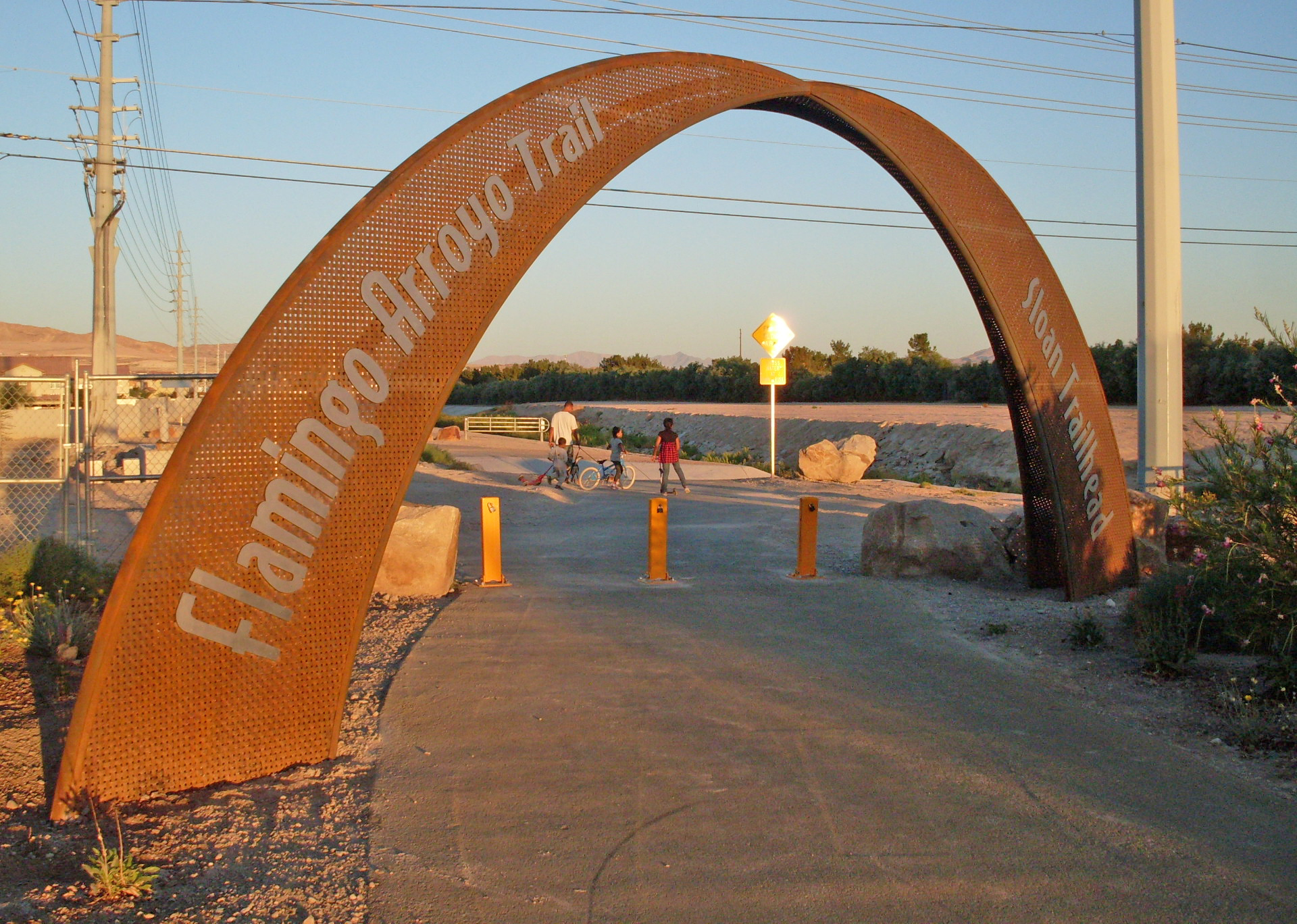 Sloan Trailhead, Entry Archway in Las Vegas, NV