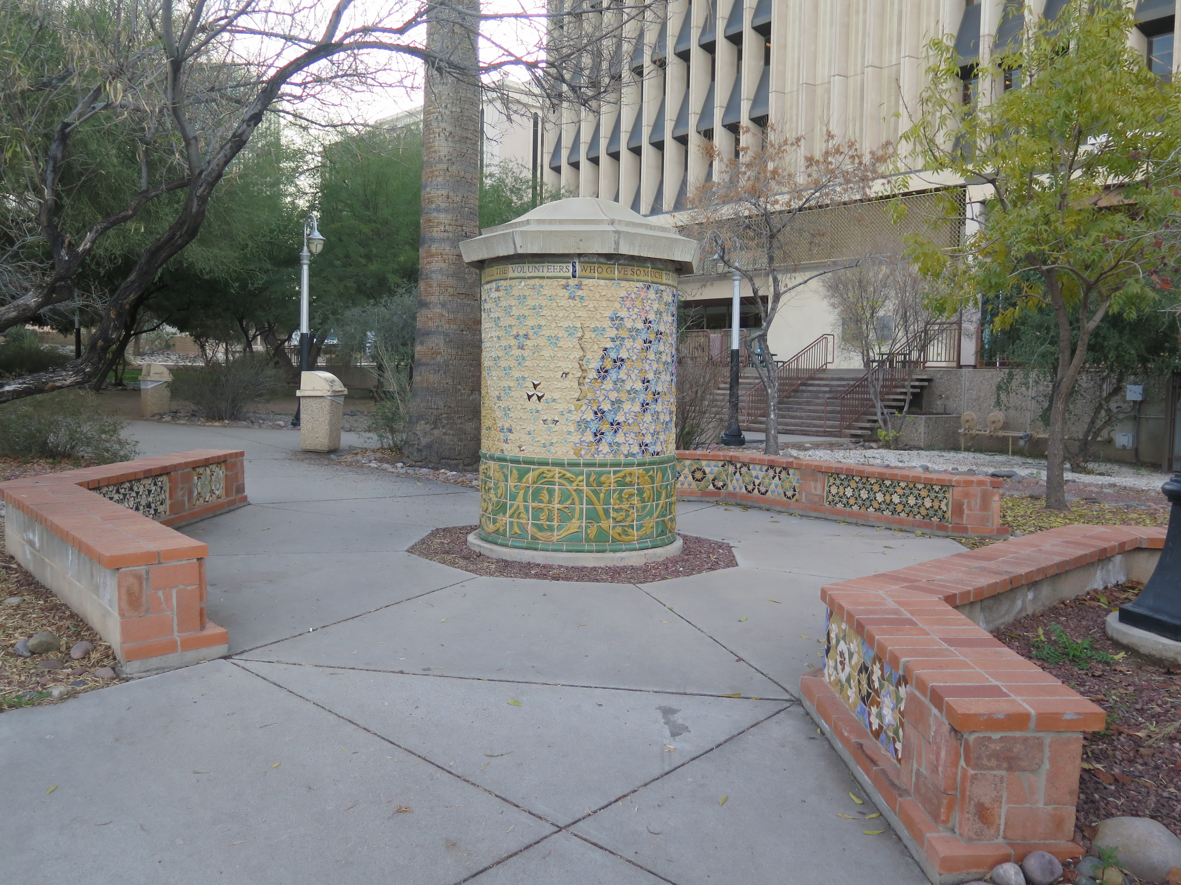 Sunset Park and Monument to Volunteers in Tucson, AZ