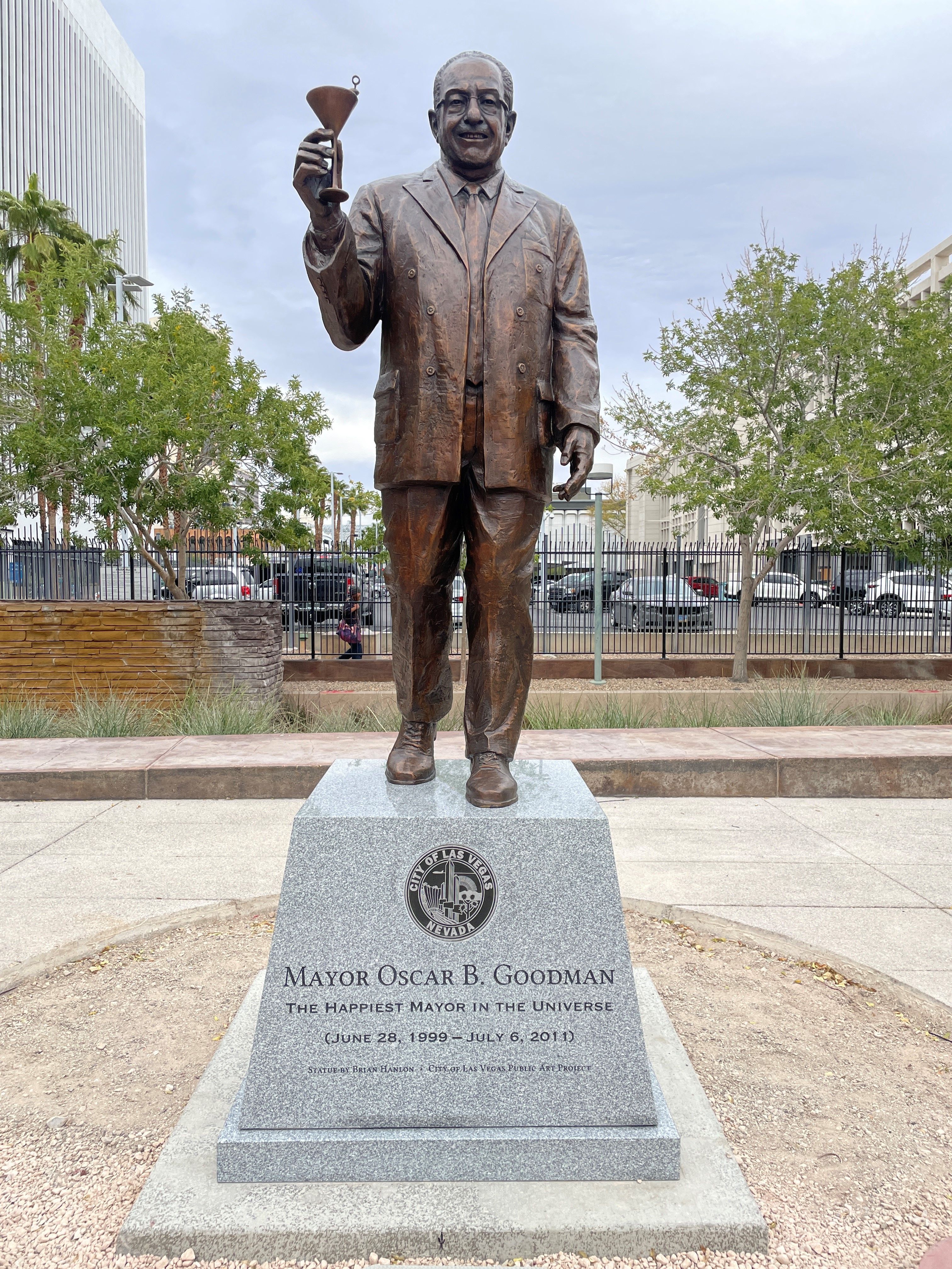 Statue of Former Mayor Oscar Goodman in Las Vegas, NV