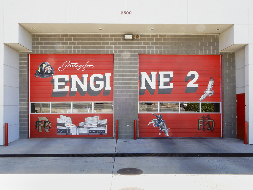 Fire Station No. 2 Mural in Reno, NV