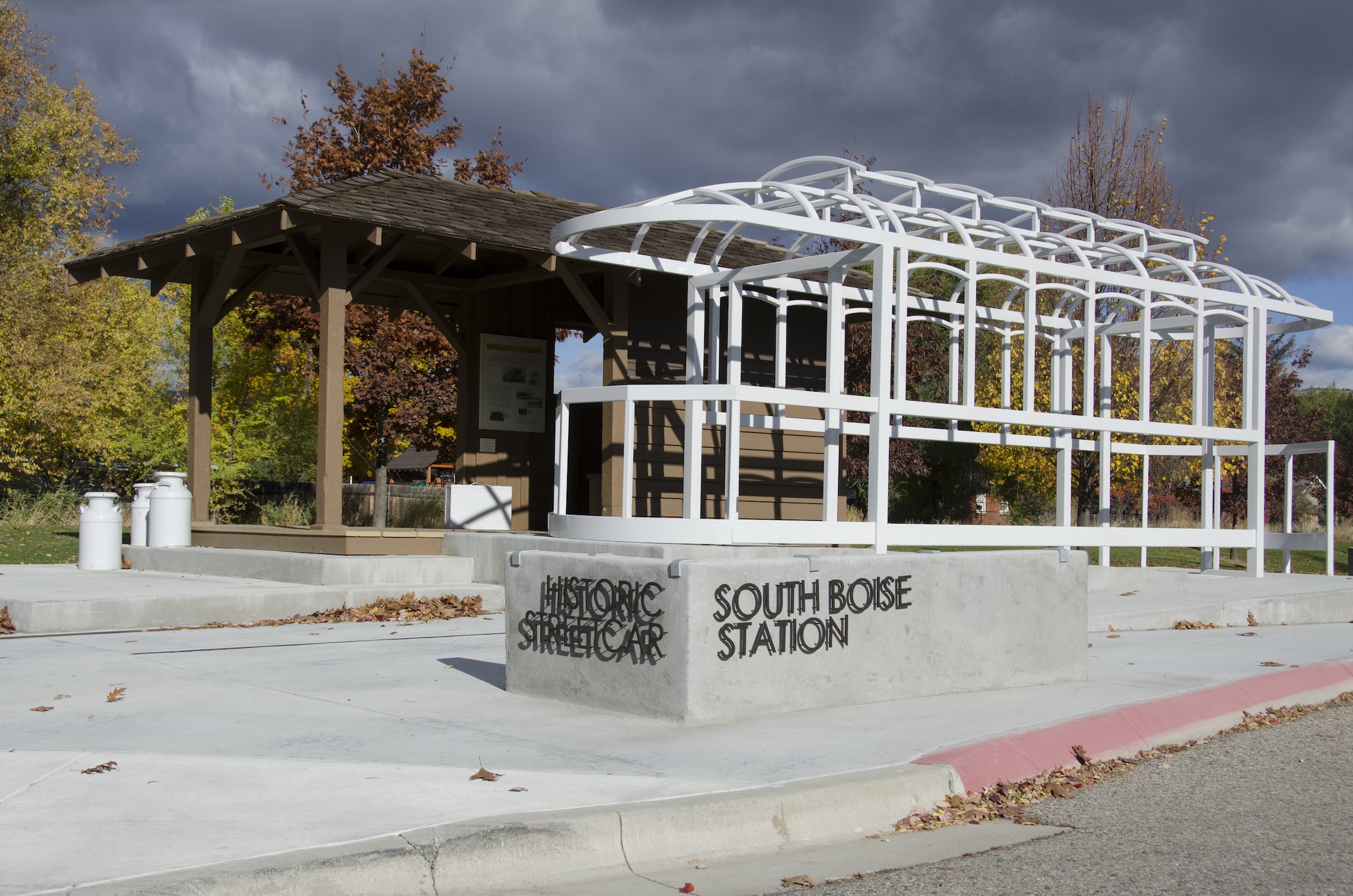 Historic South Boise Streetcar Station Plaza in Boise, ID
