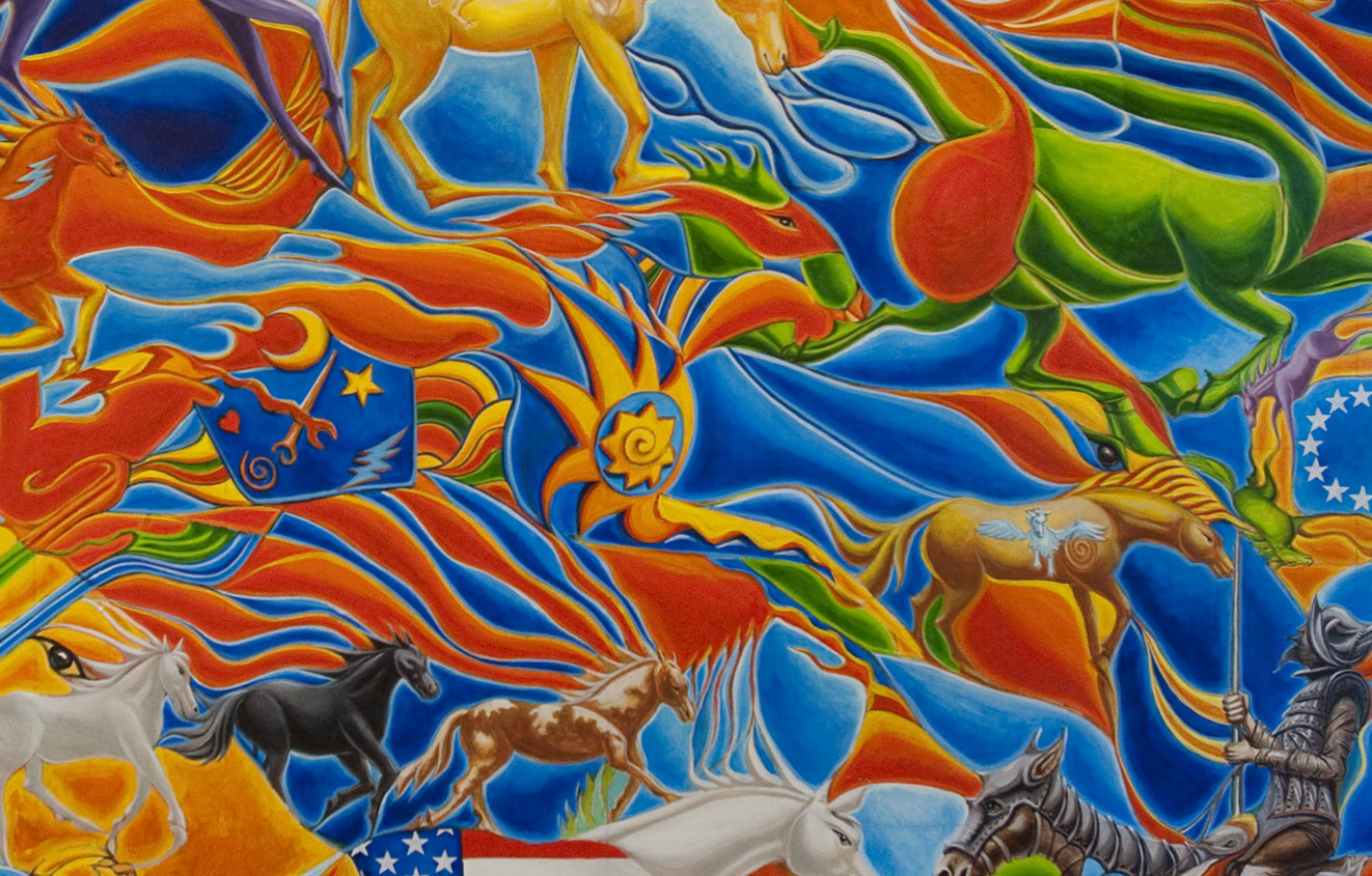 2004 International VSA arts Festival Mural in Bradford, PA