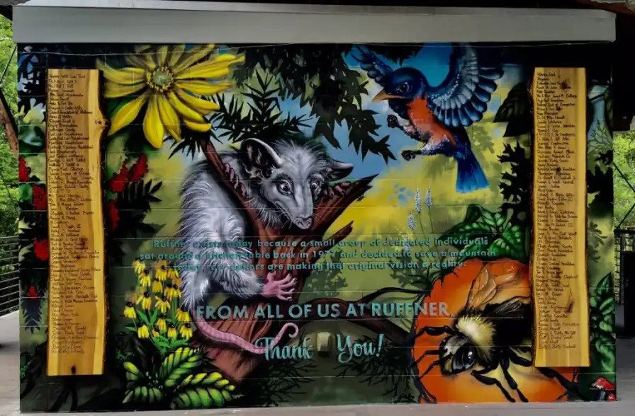 Ruffner Mountain Native Species Mural in Eastlake, AL