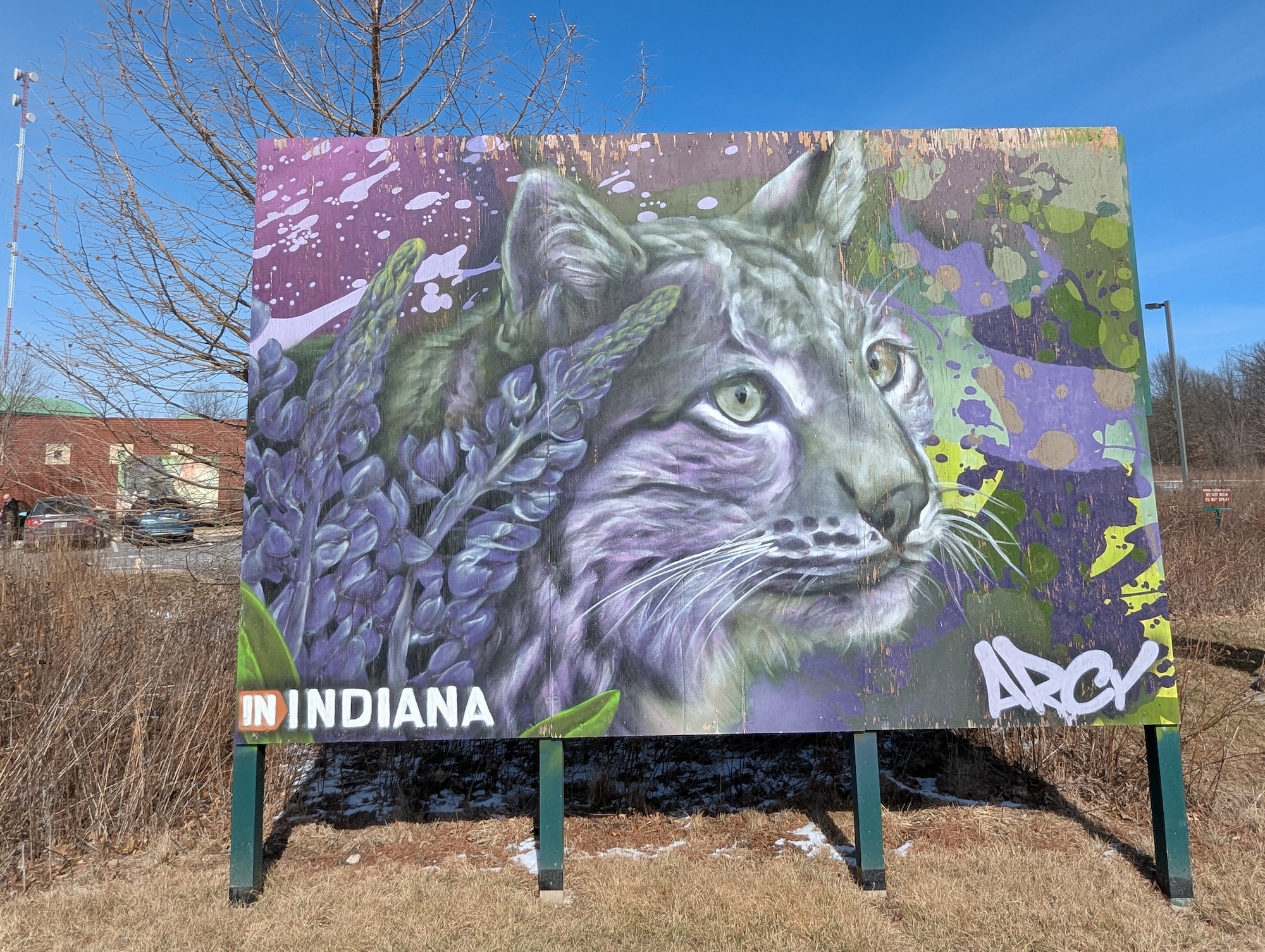 Indiana Dunes Indigenous Cultural Trail Mural in Porter, IN