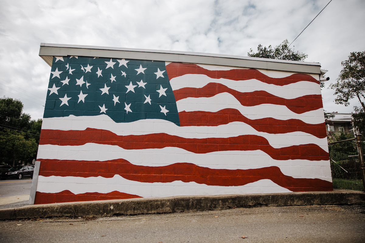 Flag Mural in Lancaster, PA