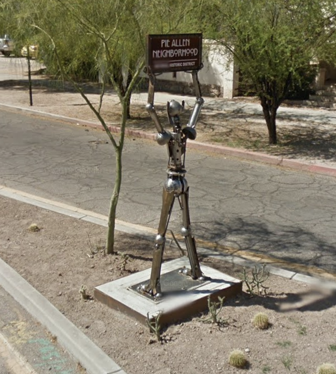 Pie Allen Neighborhood Association Sculpture in Tucson, AZ