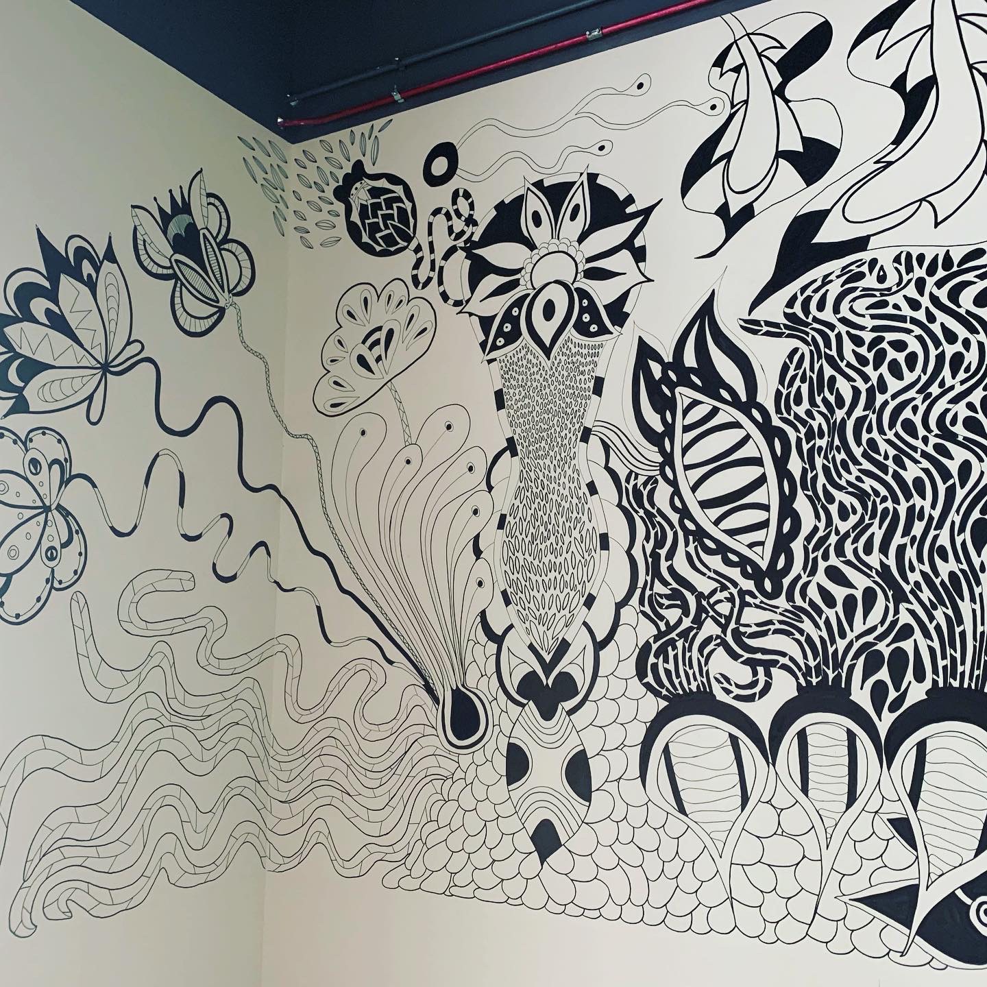 Sketchbook Brewery Mural in Evanston, IL