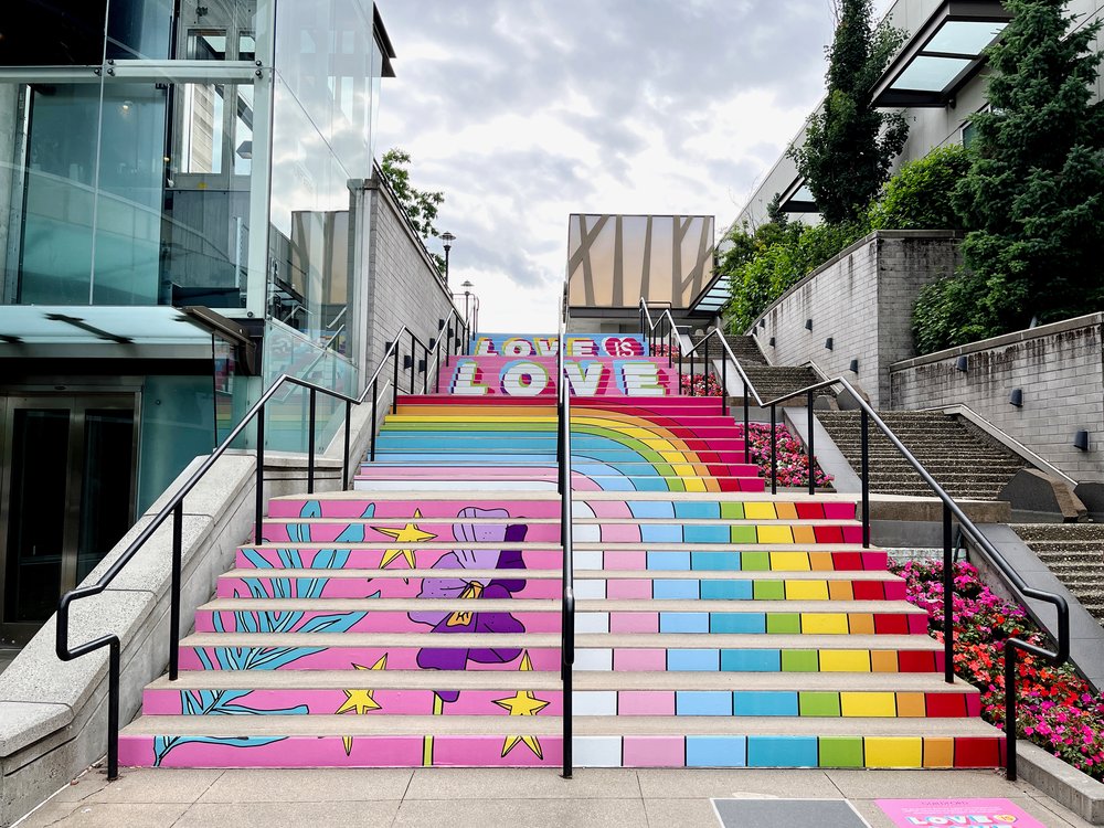 Pride Stairs in Surrey, British Columbia