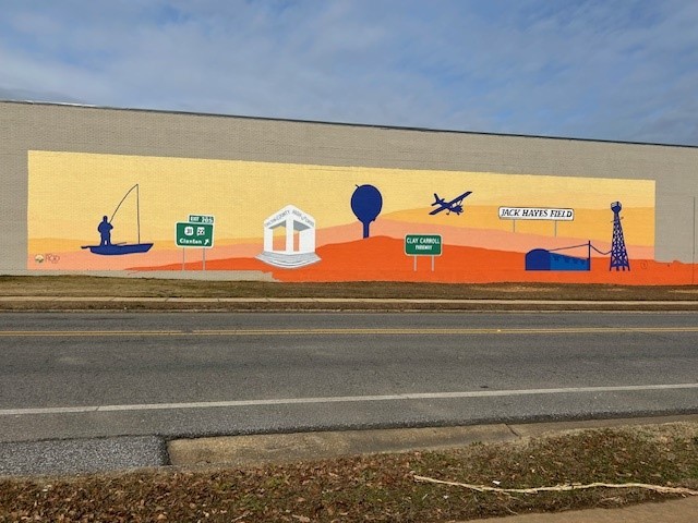 Clanton Community Mural in Clanton, AL