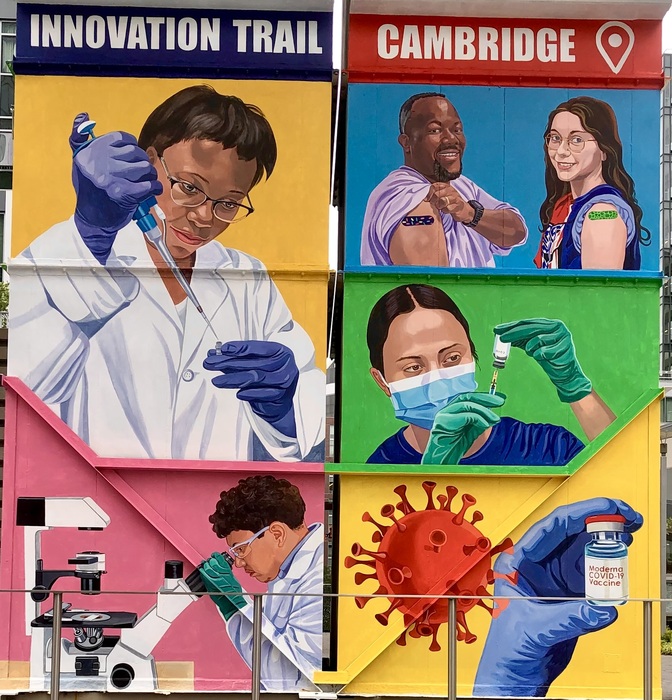 Innovation Trail Mural in Cambridge, MA
