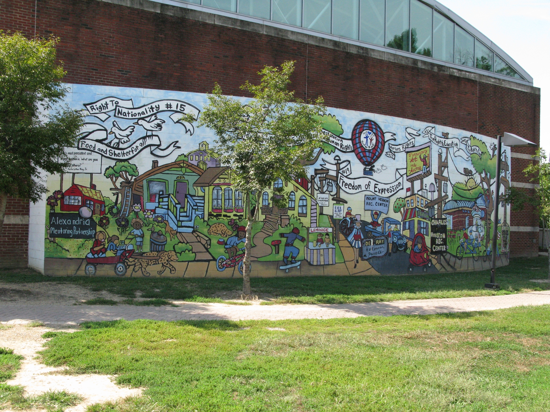 Mount Vernon Recreation Center Mural in Alexandria, VA