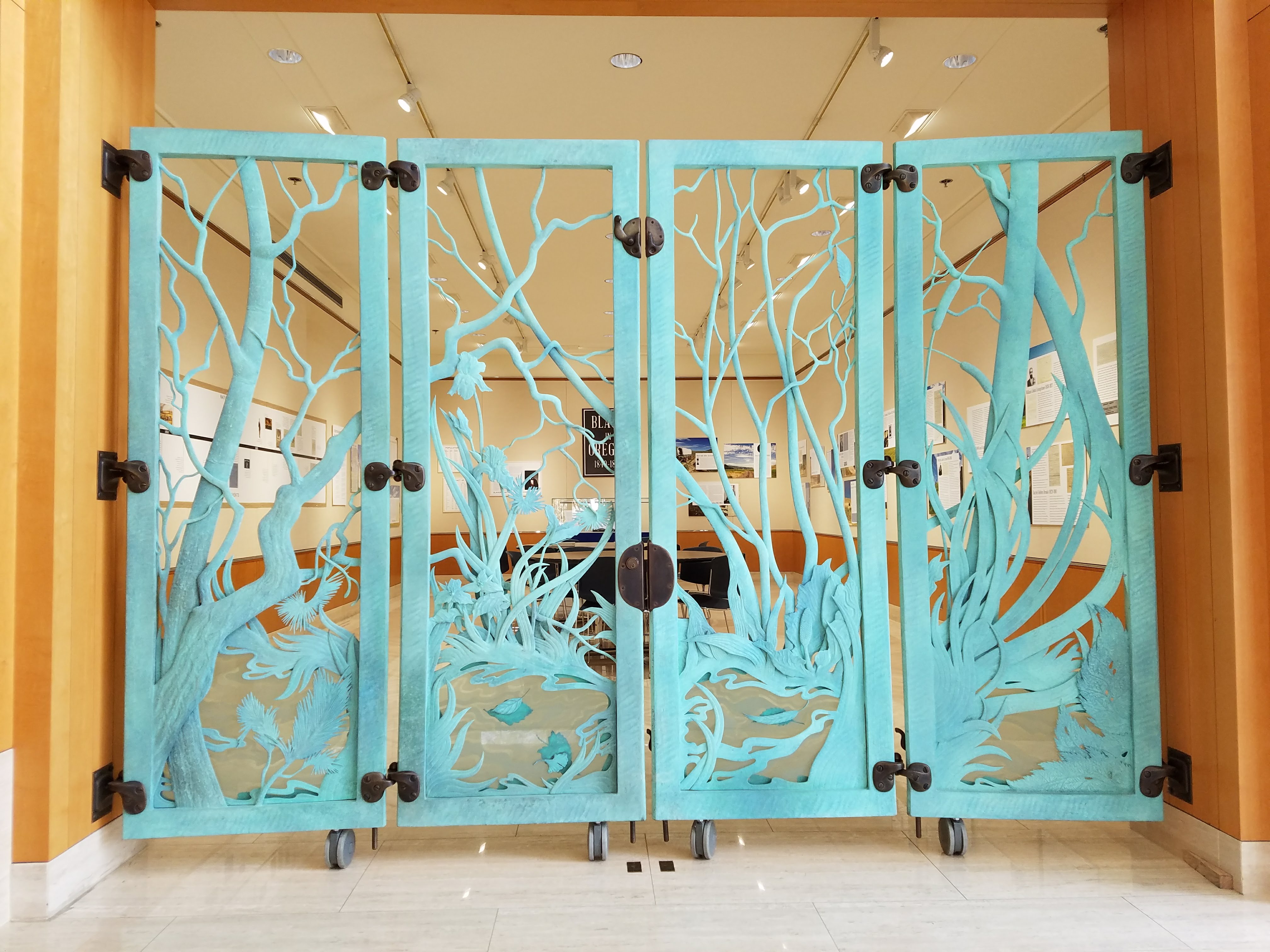 Copper Screen Gates in Salem, OR