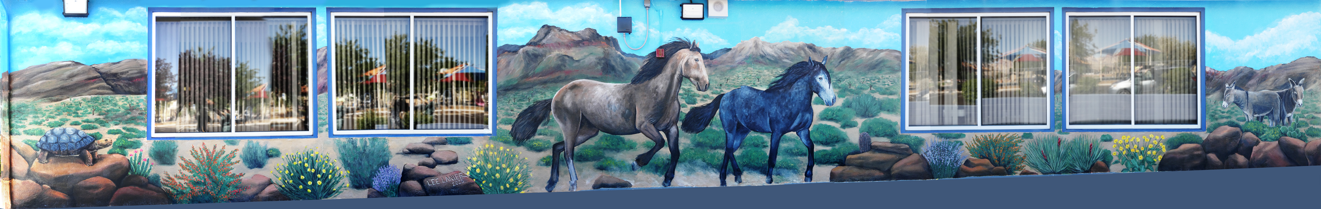 Wild Mustangs in Blue Diamond, NV