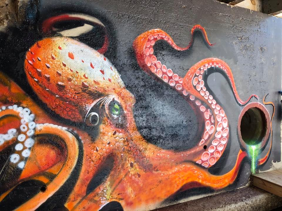 Octopus Mural in Cullman, AL