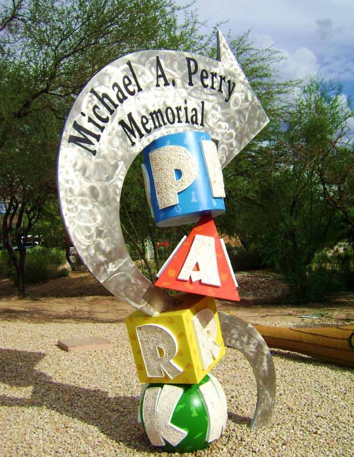 Michael A. Perry Memorial Park Corner Marker in Tucson, AZ