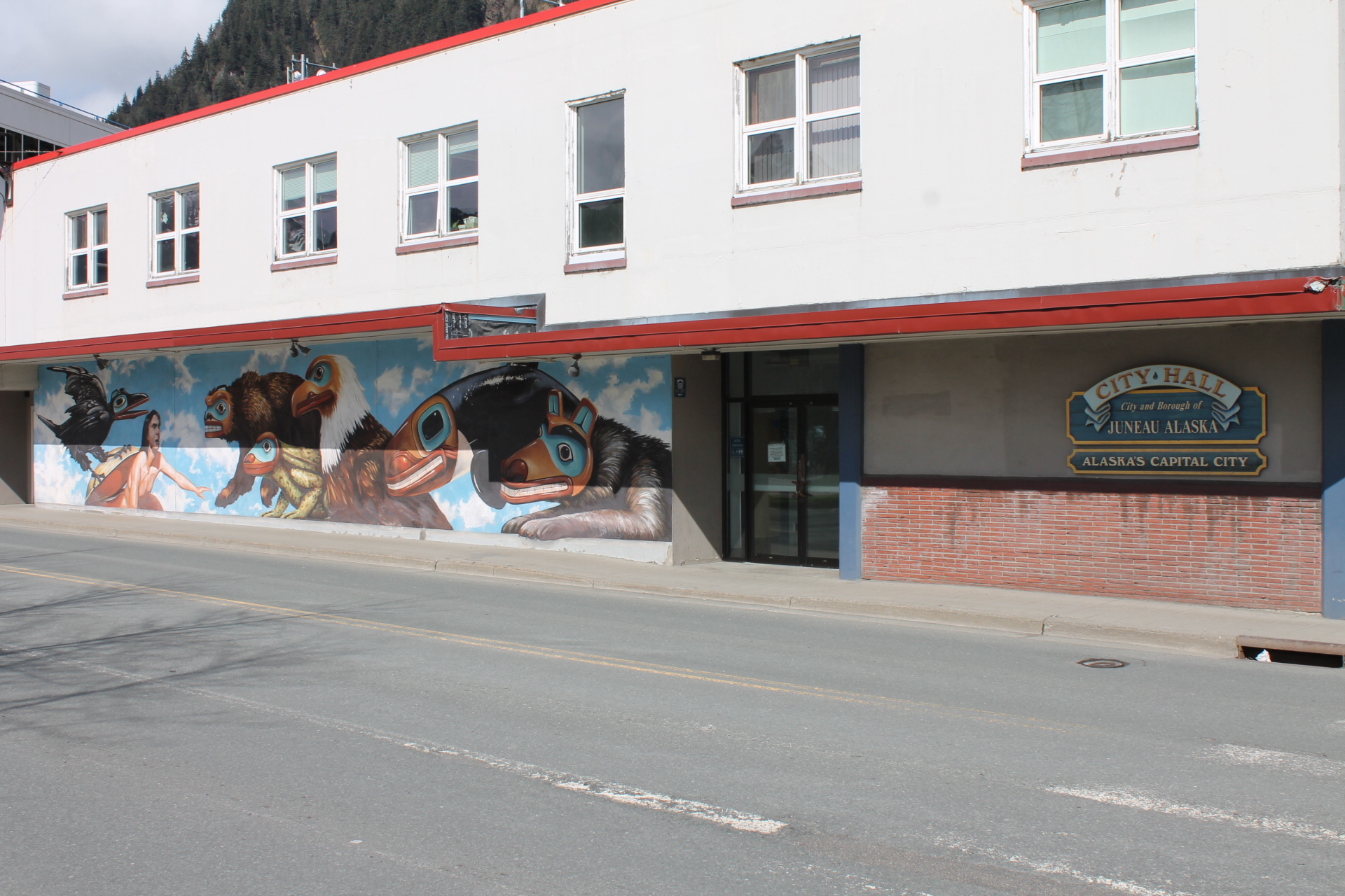 Clam Shell Mural in Juneau, AK