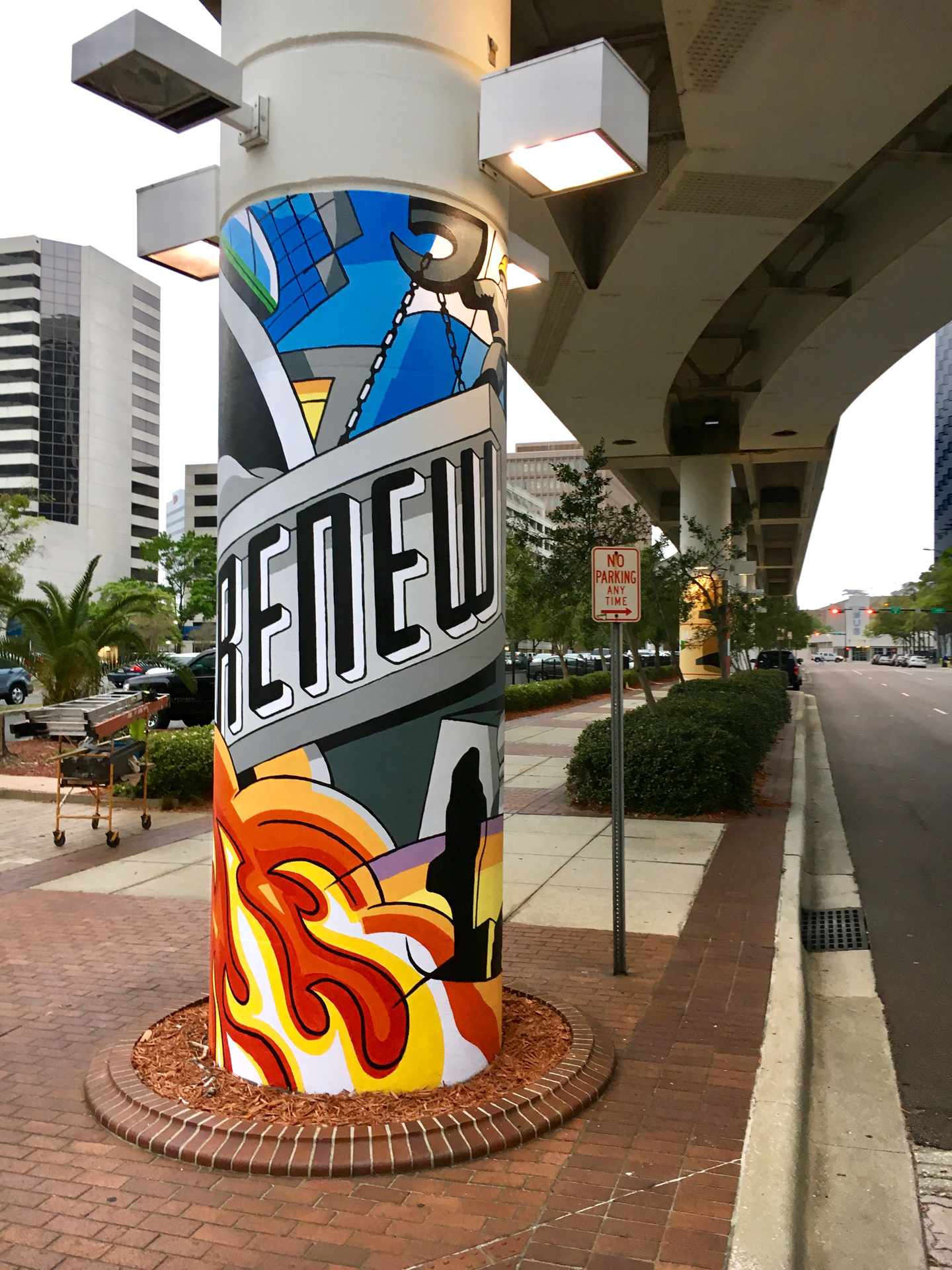 8 skyway columns, downtown Jacksonville in Jacksonville, FL