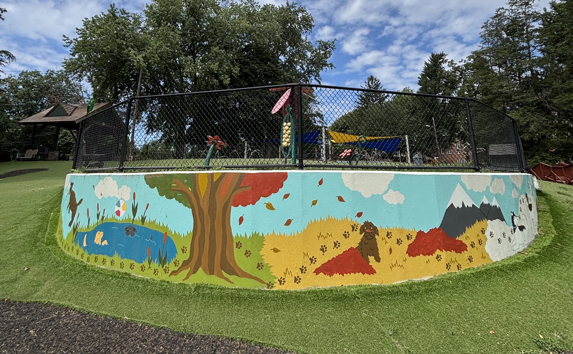 Beau's Dream Dog Park Mural in Lancaster, PA