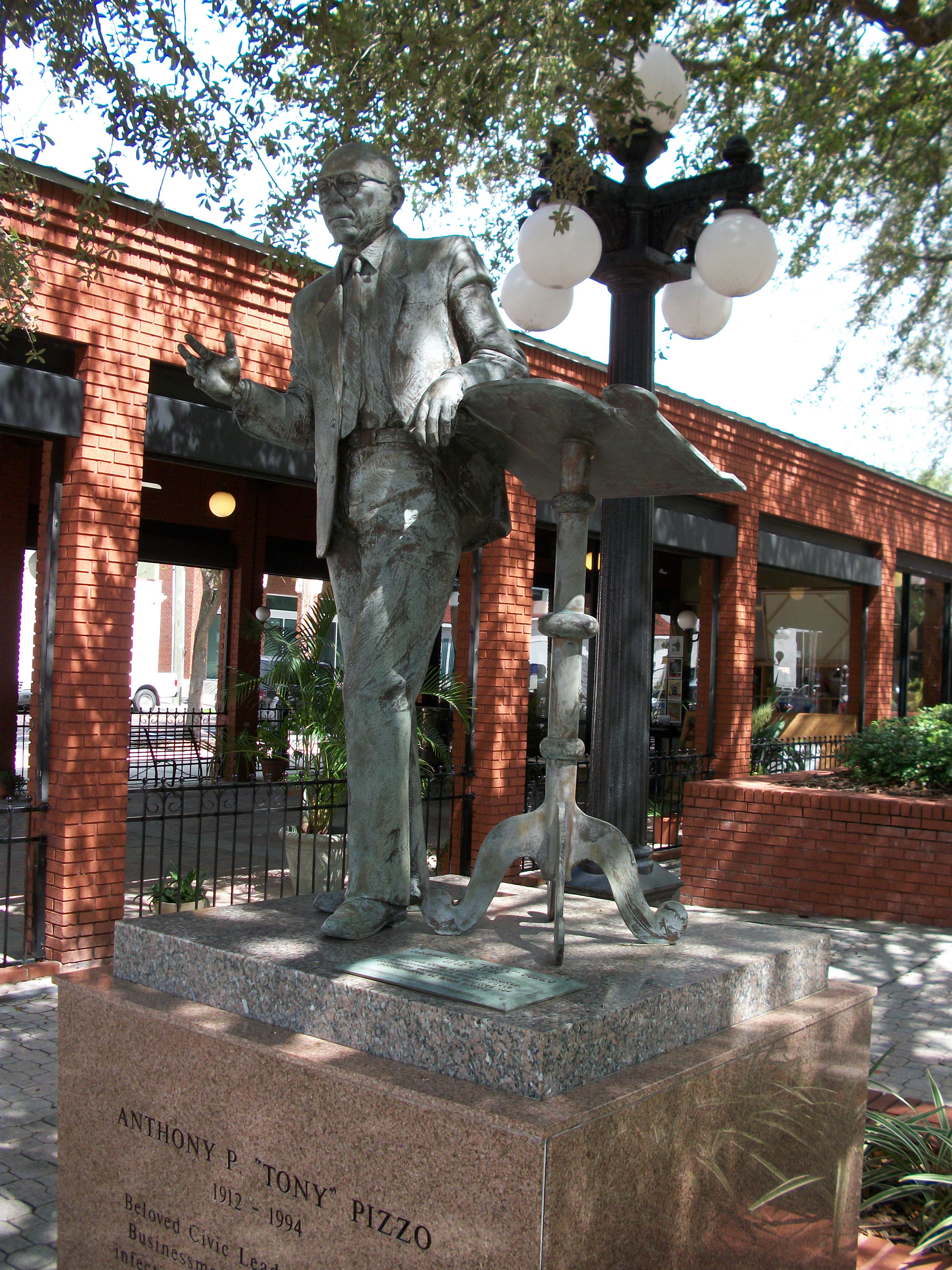 Tony Pizzo Statue in Tampa, FL