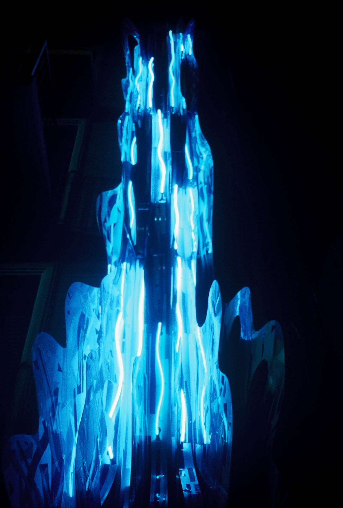 Neon Waterfall in Los Angeles, CA
