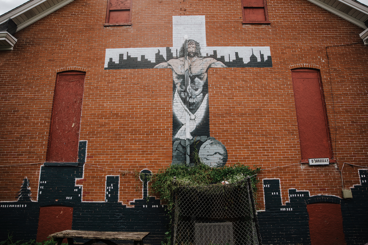 New Life Cross Mural in Lancaster, PA