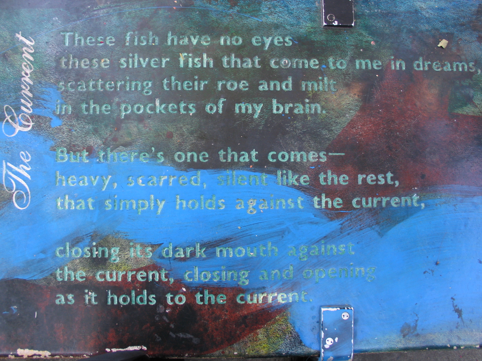 Raymond Carver Luminary Art Bench in Chico, CA
