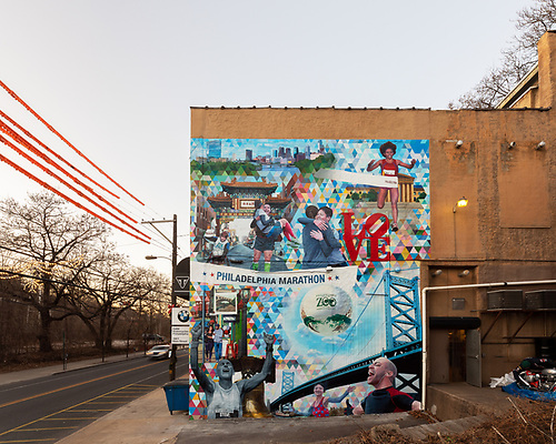Philadelphia Marathon Mural in Philadelphia, PA