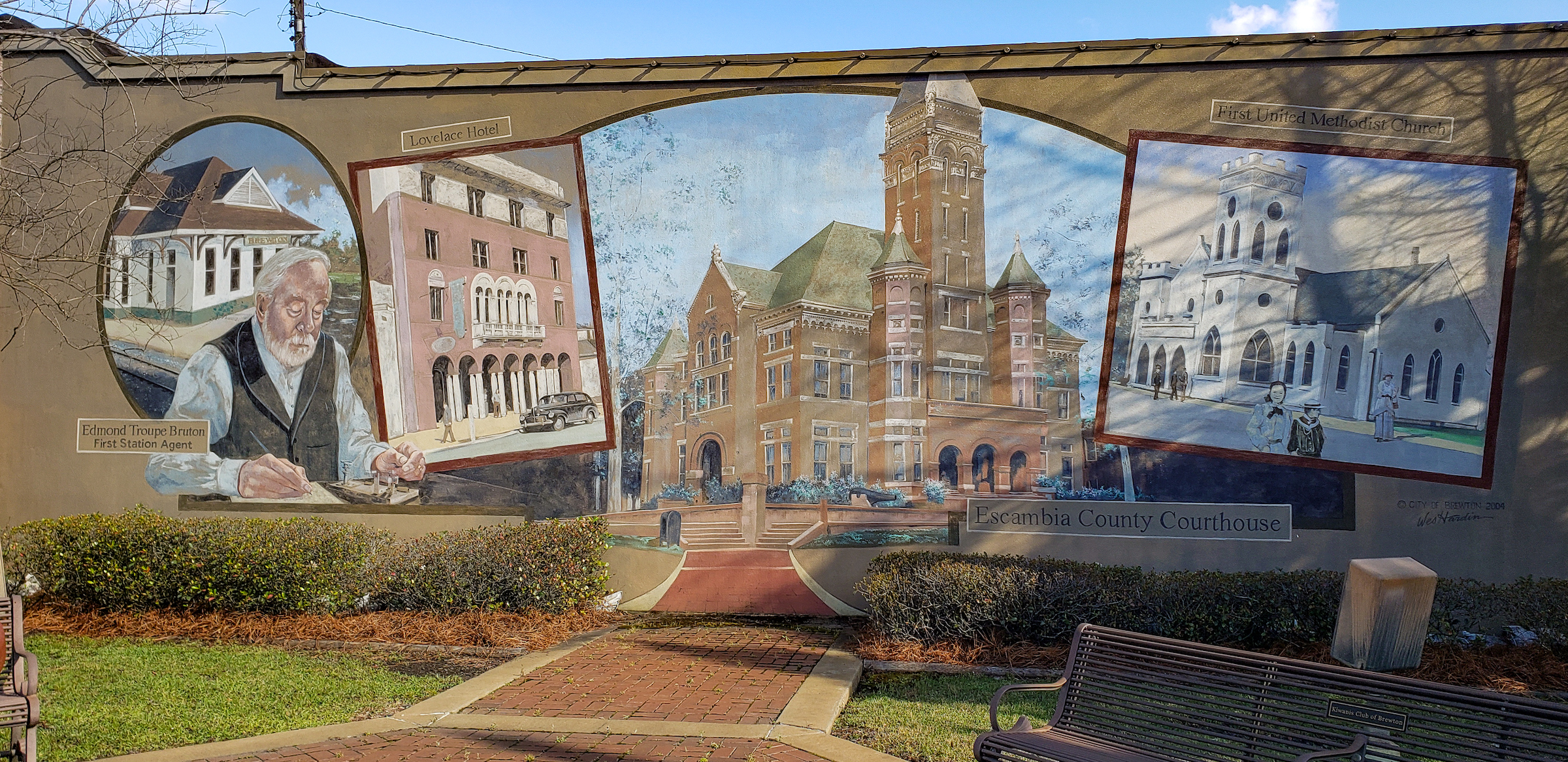 Mildred Street Park Mural in Brewton, AL