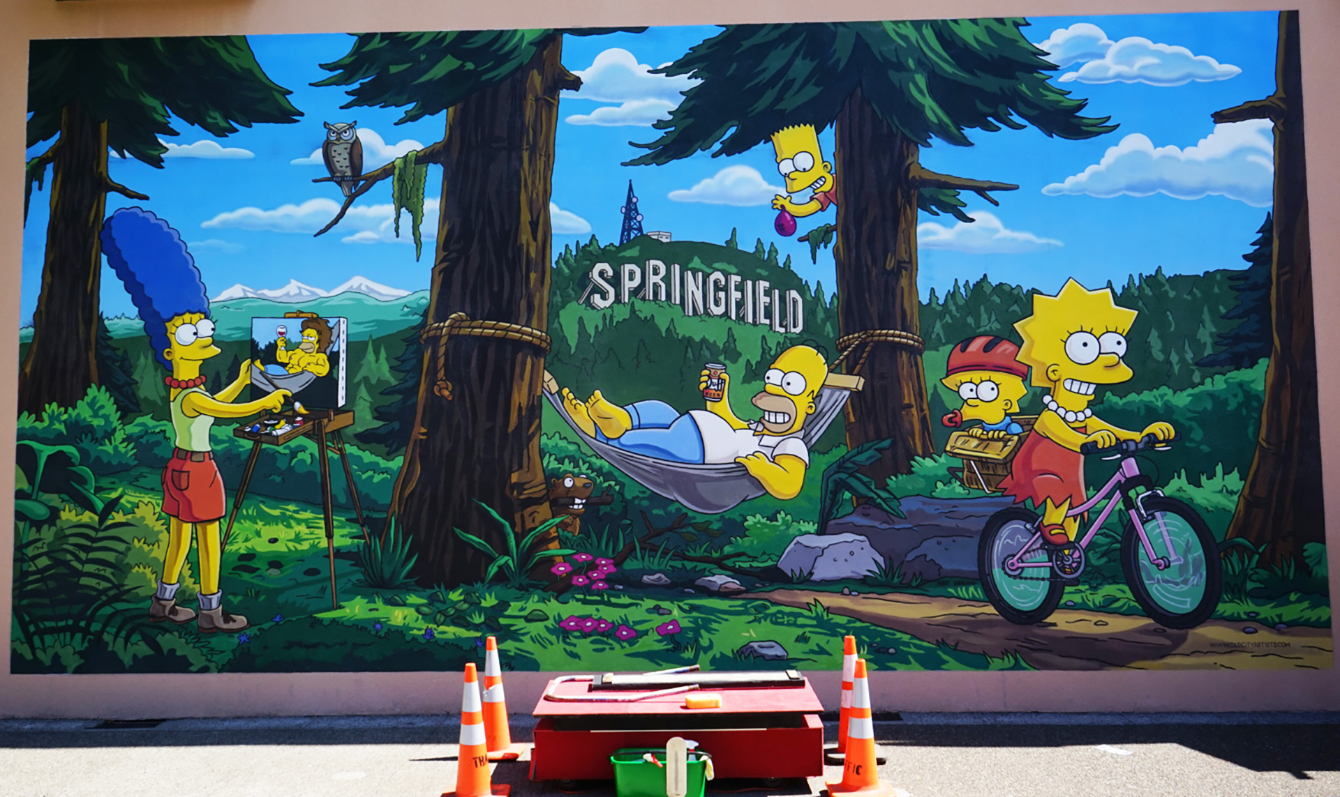 Ken Kesey Tribute Mural in Springfield, OR